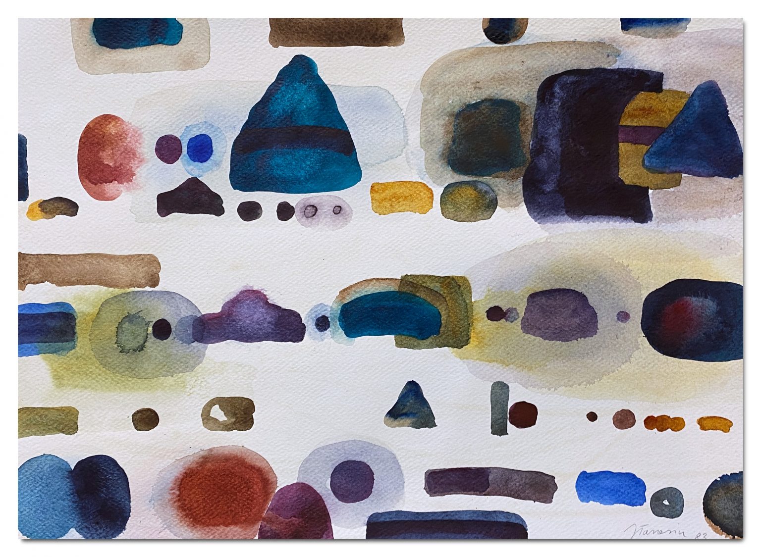 Jan Tarasin – Akwarela 1983 r. | Galeria Sztuki Współczesnej i Dawnej